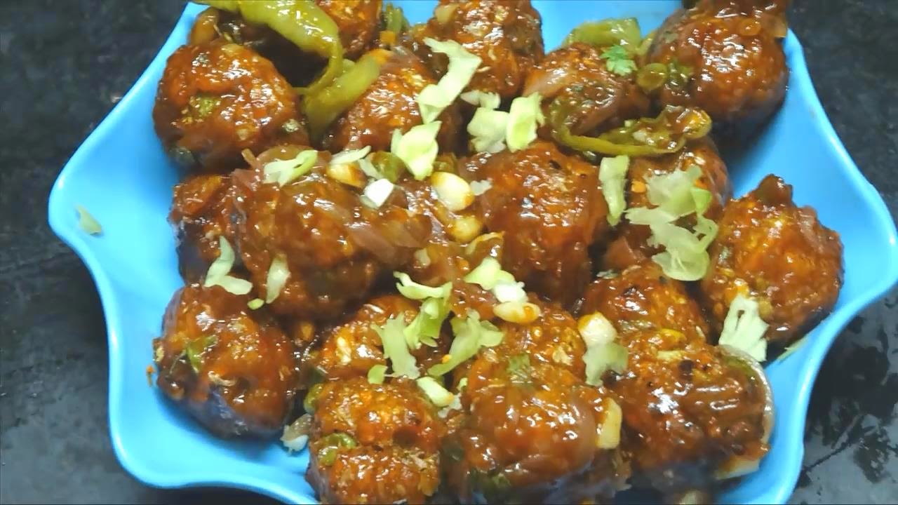 Vegetable Manchuria / वेज मन्चूरियन / వెజ్ మంచురియా | Recipe Table